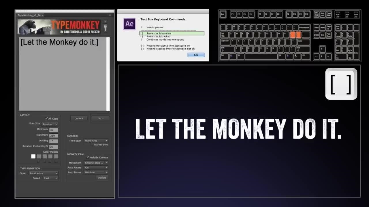 آموزش TypeMonkey اسکریپت افترافکت + دانلود - نماشا